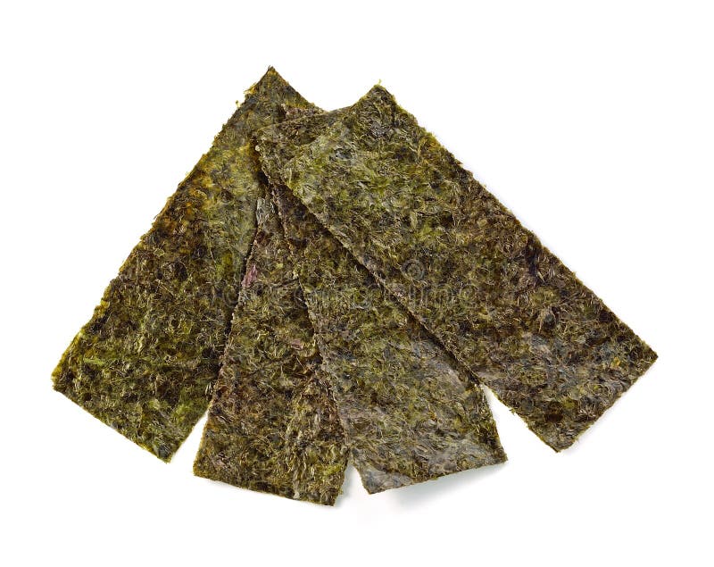 Seaweed on White Background Stock Photo - Image of healthy, piece ...
