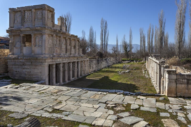 Sebasteion Dans Les Aphrodisias Photo stock - Image du aphrodite, dinde ...