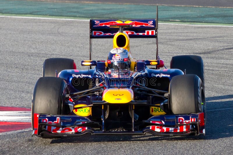 Sebastian Vettel Red Bull editorial photo. Image of fuel - 23487876
