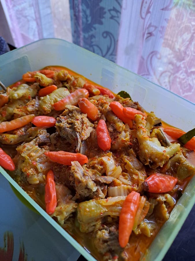 Seblak Ceker Indonesian Food Spicey Icon Stock Image - Image of food ...