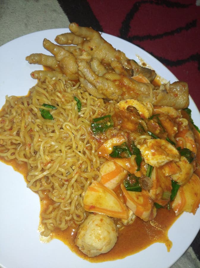 Seblak Indonesia food stock image. Image of hotnoodle - 333876139