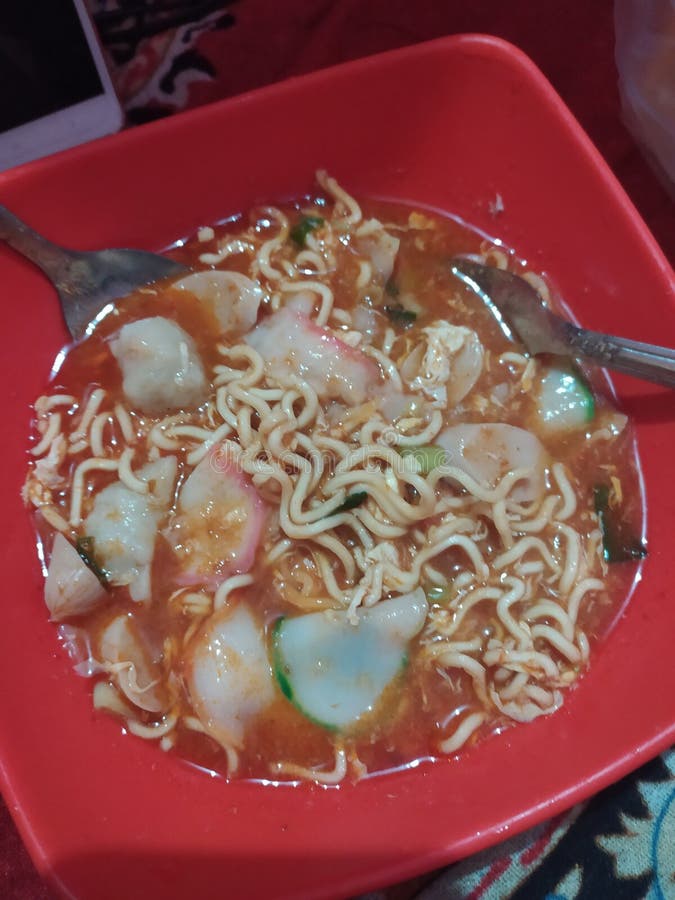 Seblak pedas mantap stock photo. Image of vegetable - 204342788