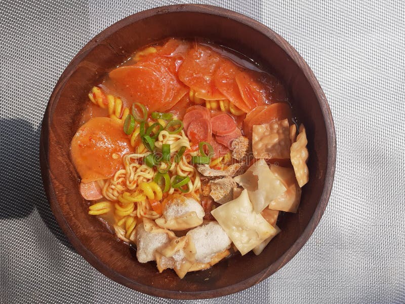 Seblak from top stock photo. Image of noodle, produce - 221935608