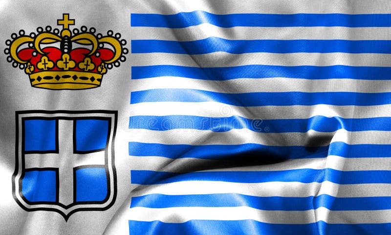 Seborga Flag Rippled Effect Illustration Stock Photo - Image of europe ...