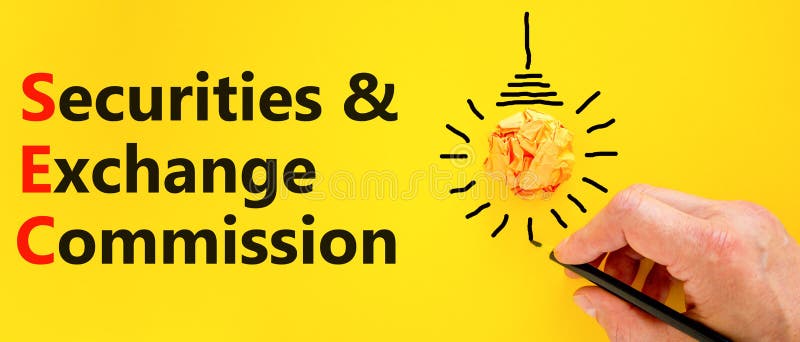 SEC Securities and Exchange Commission Symbol. Concept Words SEC ...