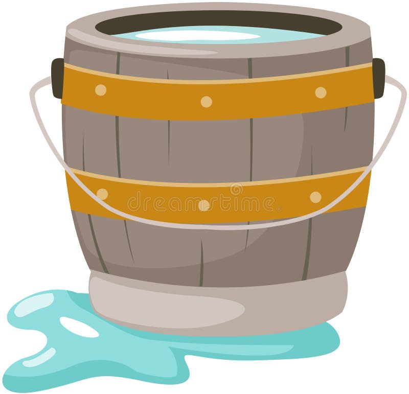 Secchio Rosso Di Acqua Illustrazione Di Vettore Secchio Di Fuoco ...