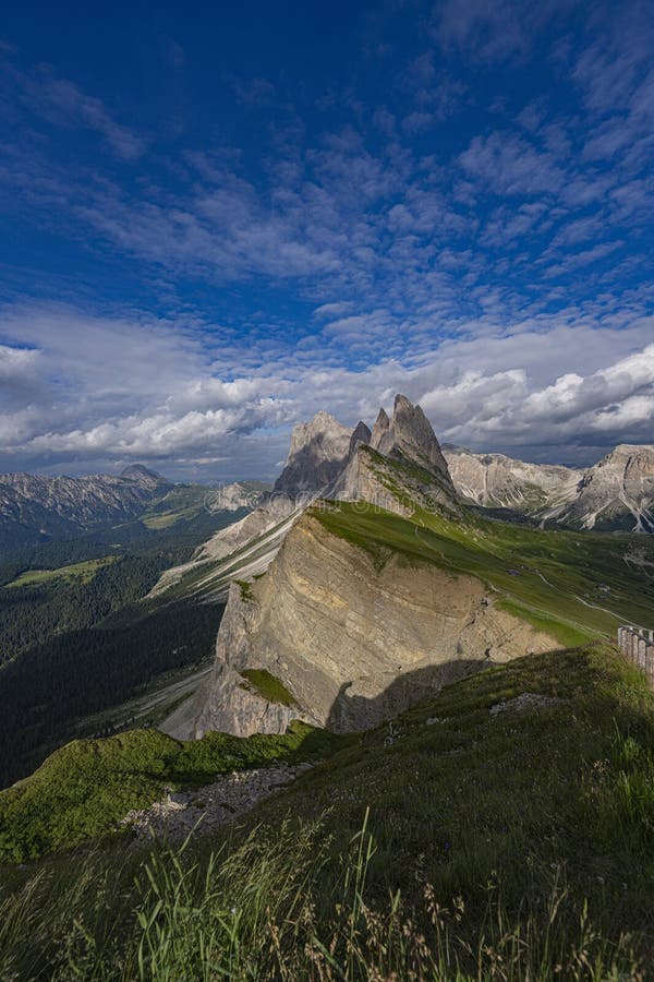 Seceda Peak stock photo. Image of panoramic, italy, tourism - 332672948