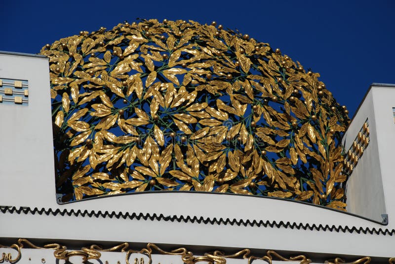 Secession Hall stock image. Image of hall, gold, leaf - 18629579