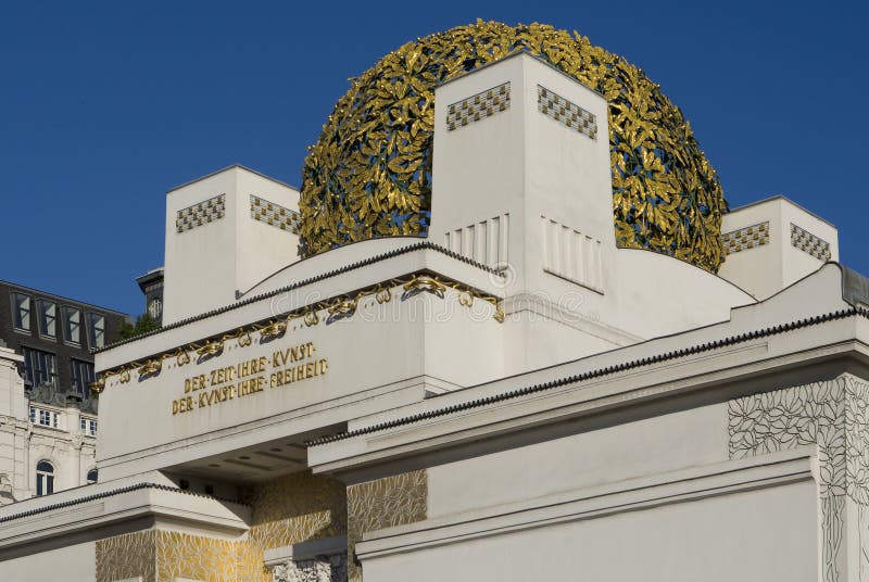 Secession, Art Nouveau in Vienna Stock Image - Image of house, viennese ...