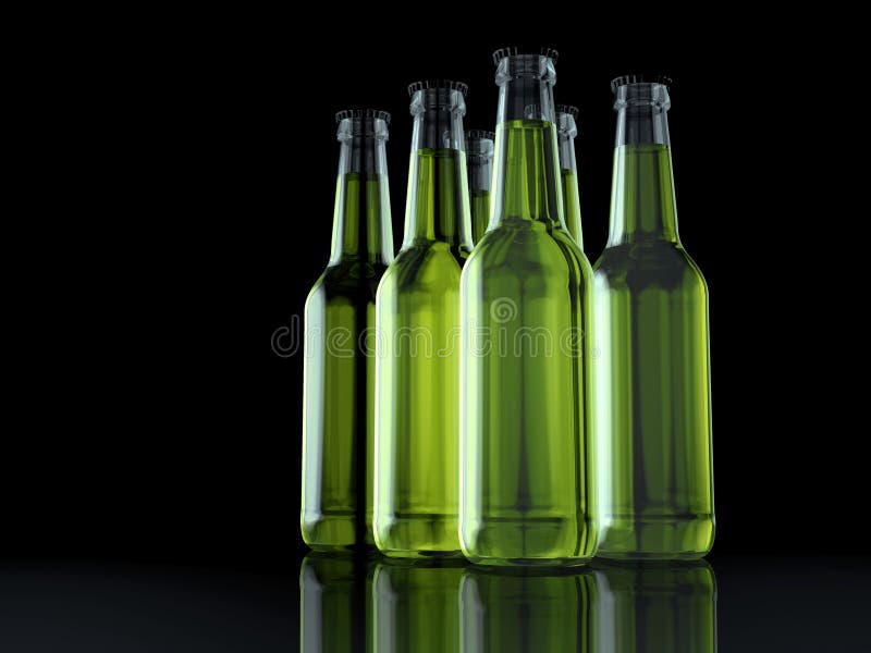 Gefrorene Flaschen stock abbildung. Illustration von zwei - 22903540