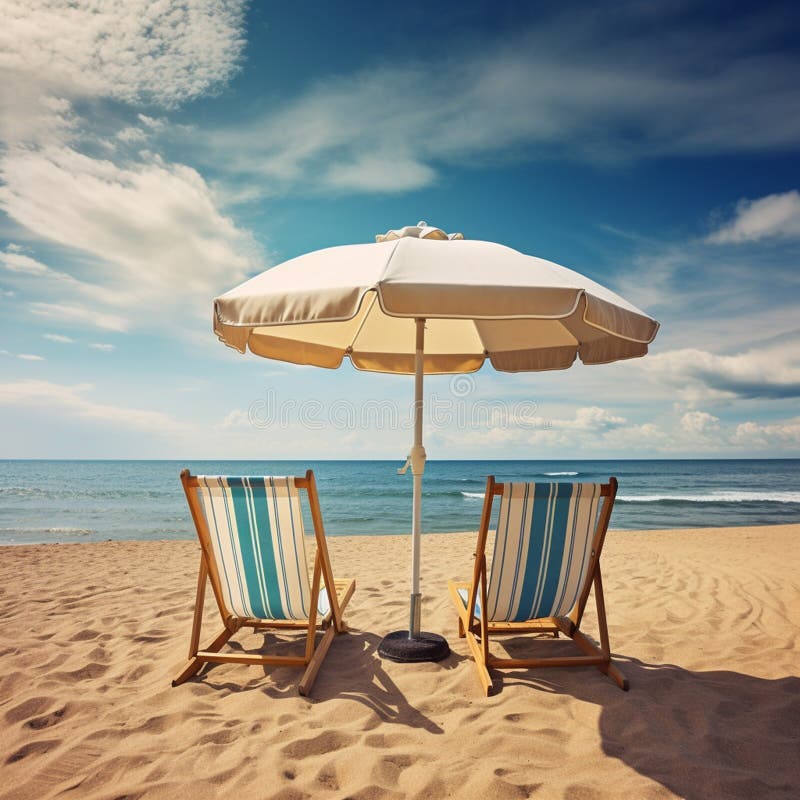 Secluded Coastal Hideaway Under the Sun Stock Illustration ...