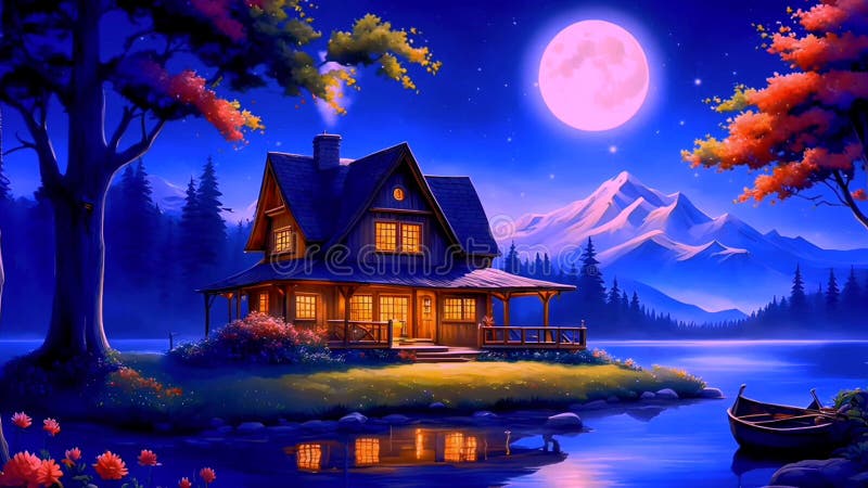 The Atmosphere of a Remote House in the Mountains Stock Footage - Video ...