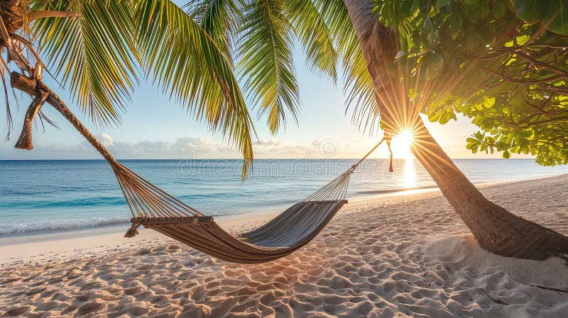 Secluded Paradise stock illustration. Illustration of holiday - 303503455