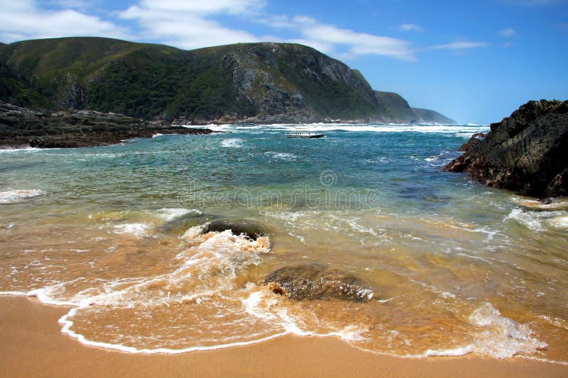 Secluded Tropical Beach stock photo. Image of seascape - 12921574