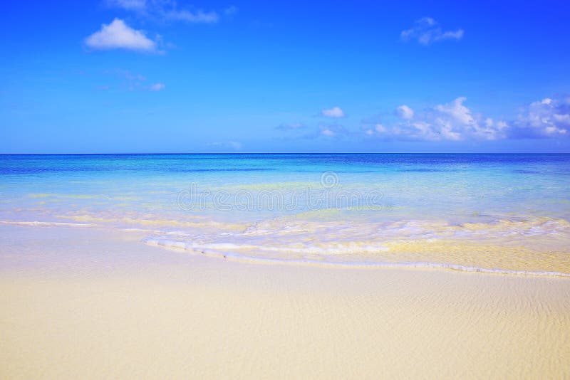 Secluded Turquoise Beach in Aruba, Caribbean Blue Sea, Duth Antilles ...