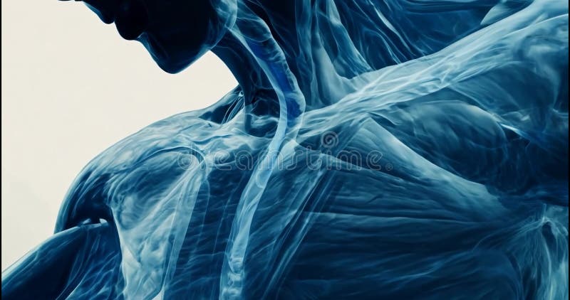 Dynamic Transparent Muscular System Illustration,showcasing Muscle ...