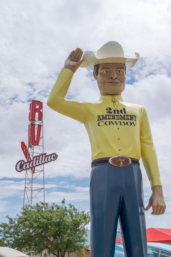 Second Amendment Cowboy Muffler Man Editorial Image - Image of cowboy ...