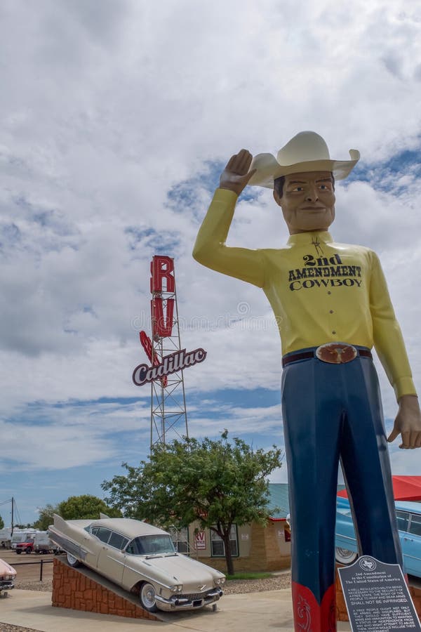 Second Amendment Cowboy Muffler Man Editorial Image - Image of cowboy ...