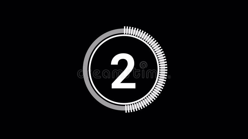 5 Second Animated Timer - White Numbers - Transparent BG Stock Video ...