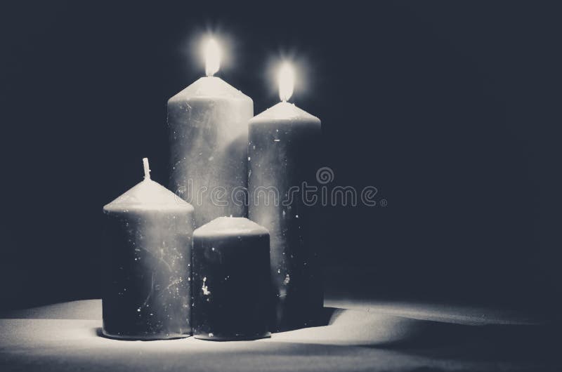 Advent Decoration with Two Burning Candles Stock Photo - Image of ... Advent Decoration with Two Burning Candles Stock Photo - Image of ...