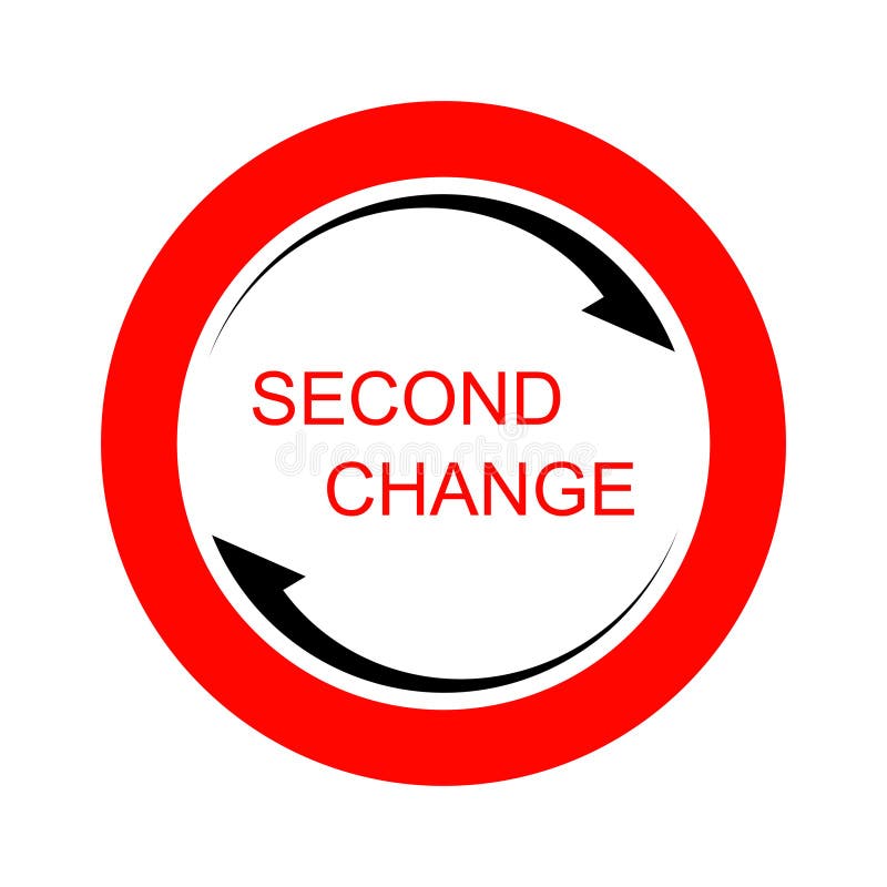 Second change icon stock illustration. Illustration of sign - 324116176