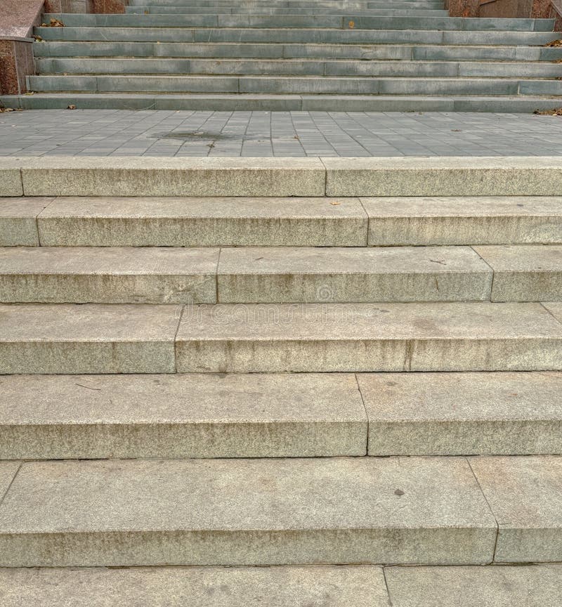 The Second Concrete Steps on the Stairs As a Background Stock Image ...