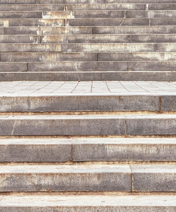 The Second Concrete Steps on the Stairs As a Background Stock Photo ...