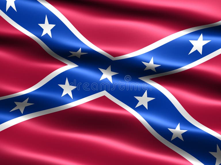 Second Confederate Navy Jack, 1863 To 1865 Stock Illustration ...