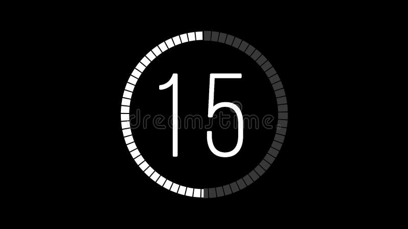 10 Second Countdown Timer Animation on Green Screen Stock Footage ...