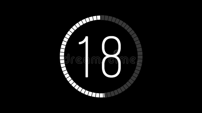 20 Second Countdown Animation Timer Stock Footage - Video of device ...