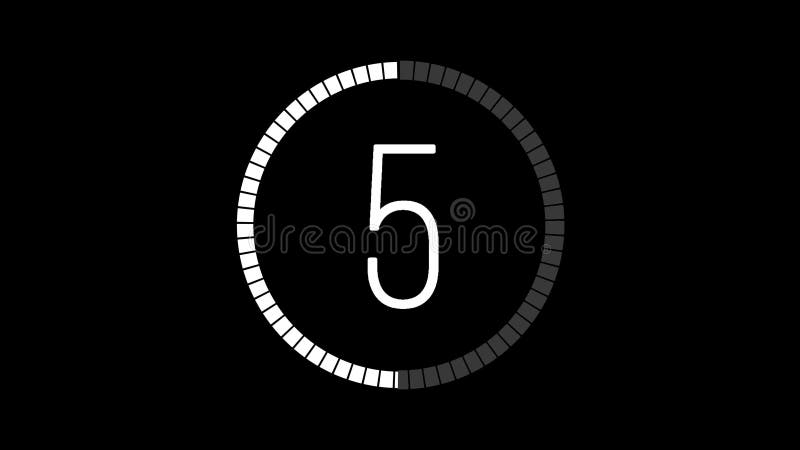 10 Second Countdown Timer on Green Screen Stock Video - Video of design ...