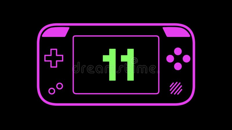 20 Second Countdown Game Console Screen Stock Footage - Video of ...