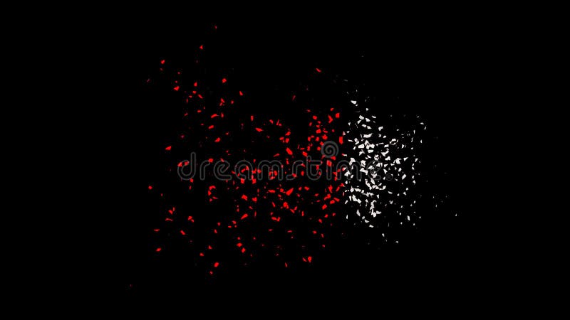 High End Animation Text with Dust Sprinkle Particle Effect on Green ...