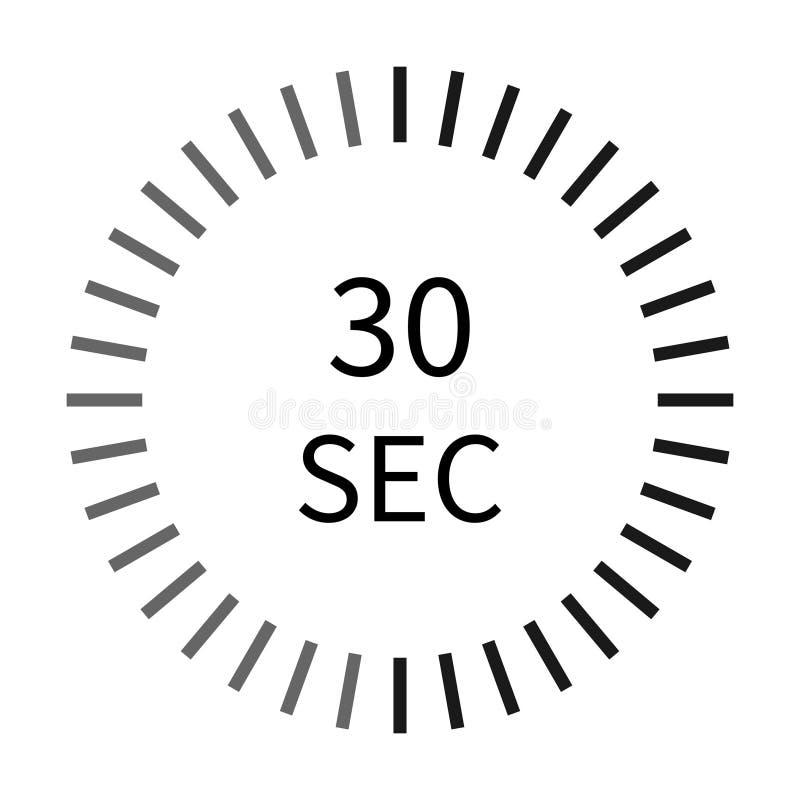 30 Second Digital Timer Stopwatch Icon Vector for Graphic Design, Logo ...
