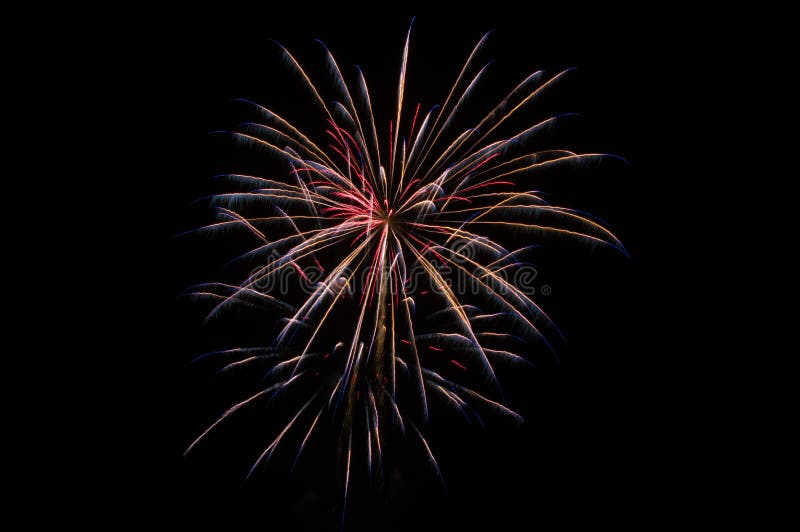 Fireworks stock image. Image of dark, celebration, entertainment ...