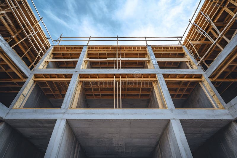 Second Floor Formwork in a Monolithic Construction Sit Stock Photo ...