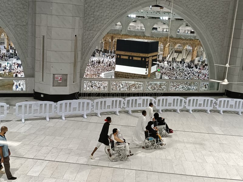 The Second Floor of the Haram Mosque in Mecca Editorial Photo - Image ...