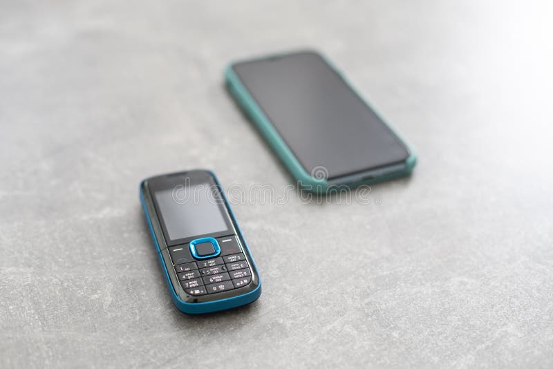 Second Generation Digital Technology. Smart Phone and Old Technology ...