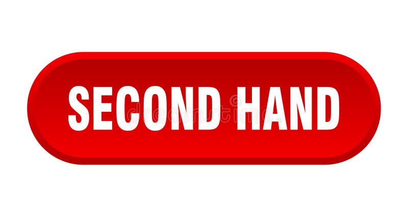 Second Hand Banner. Second Hand Ribbon Label Sign Set Stock Vector ...