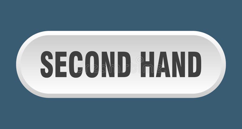 Second Hand Banner. Second Hand Ribbon Label Sign Set Stock Vector ...