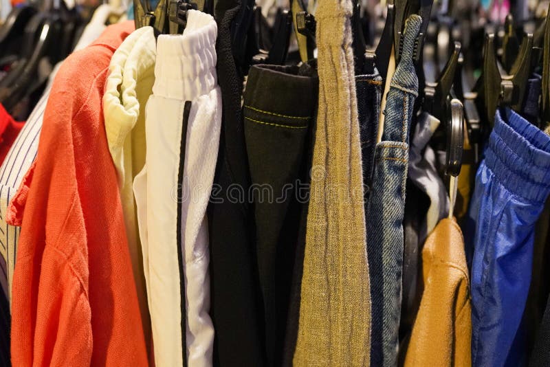 A Second Hand Clothes Shop in the Center of the City with a Lot of ...