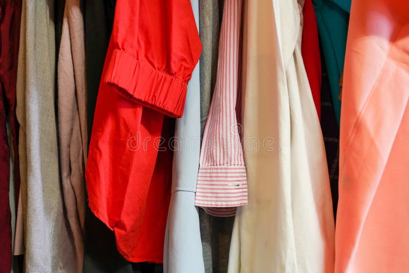 A Second Hand Clothes Shop in the Center of the City with a Lot of ...