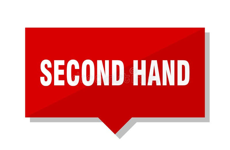 Second hand price tag stock vector. Illustration of sticker - 118867606