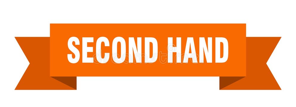 Second hand ribbon. stock vector. Illustration of banner - 191261936