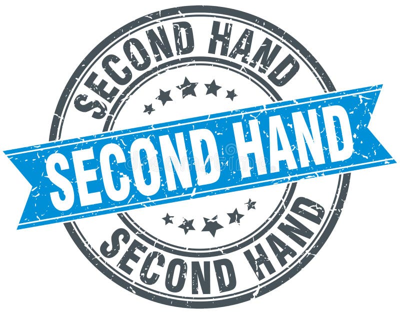 Second Hand Round Grunge Stamp Stock Vector - Illustration of badge ...