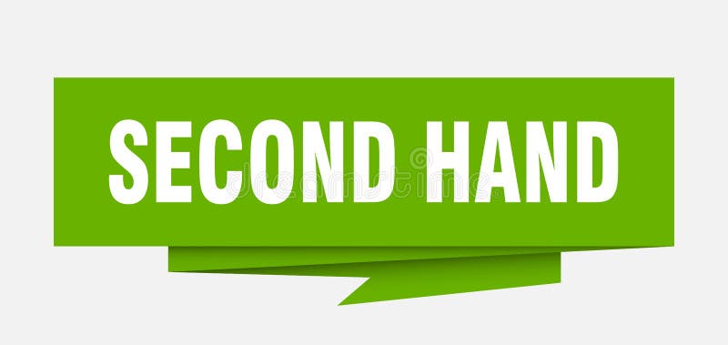 Second hand stock vector. Illustration of notice, isolated - 124323208