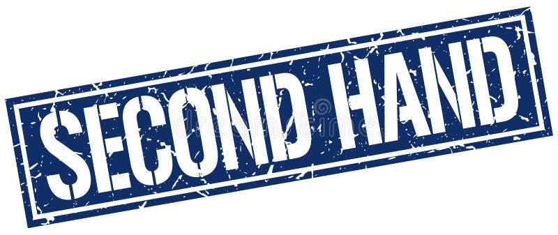 Second hand stamp stock vector. Illustration of square - 120955206