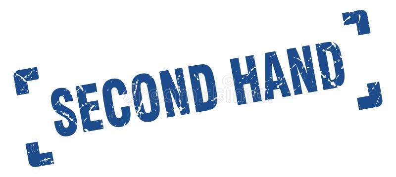 Second Hand Stamp Set. Second Hand Square Grunge Sign Stock Vector ...