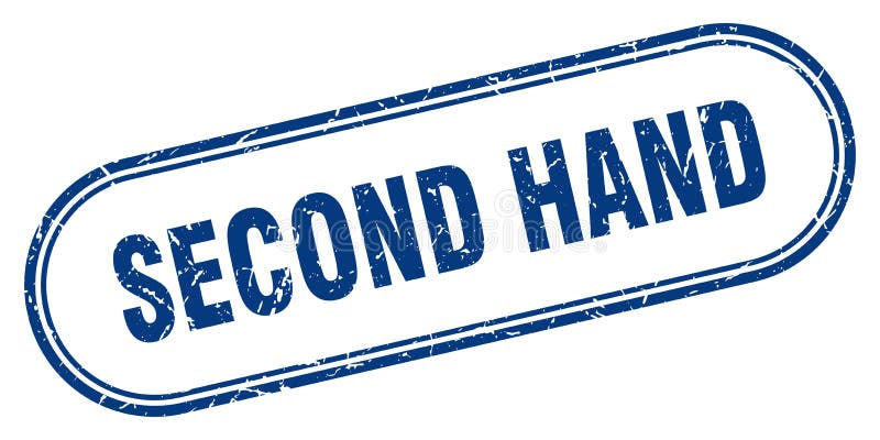 Second Hand Banner. Second Hand Ribbon Label Sign Set Stock Vector ...