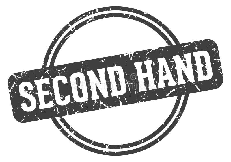 Second hand stamp stock vector. Illustration of grunge - 347685924